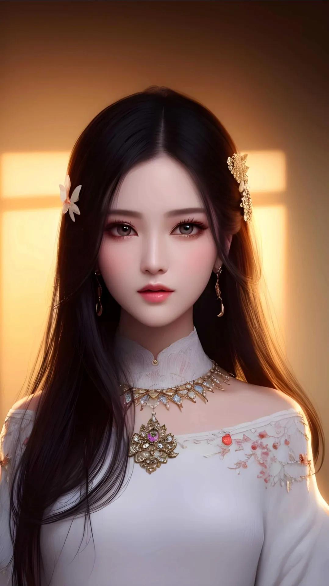 Ai绘画绝色美人高清壁纸头像分享 Ai工具箱